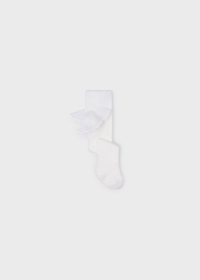 Rufflled Tights in Ivory – Ana Banana Rufflled Tights in Ivory – Ana Banana
