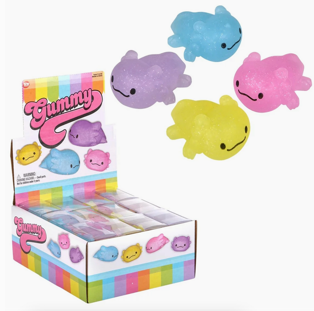 Axolotl Gummy Squeezy Fidget Kids Toy- Assorted – Ana Banana